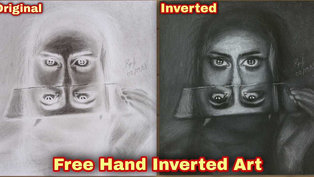 Free Hand Inverted Art - YouTube