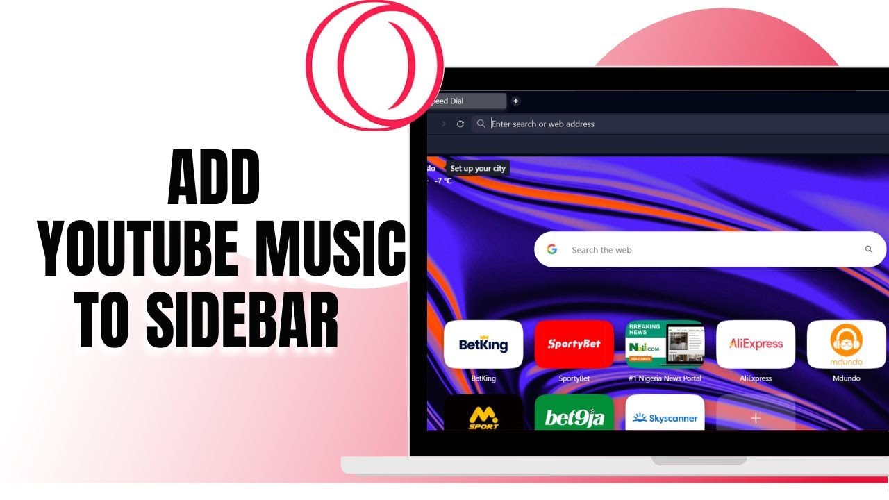 HOW TO ADD YOUTUBE MUSIC TO SIDEBAR ON OPERA GX - YouTube