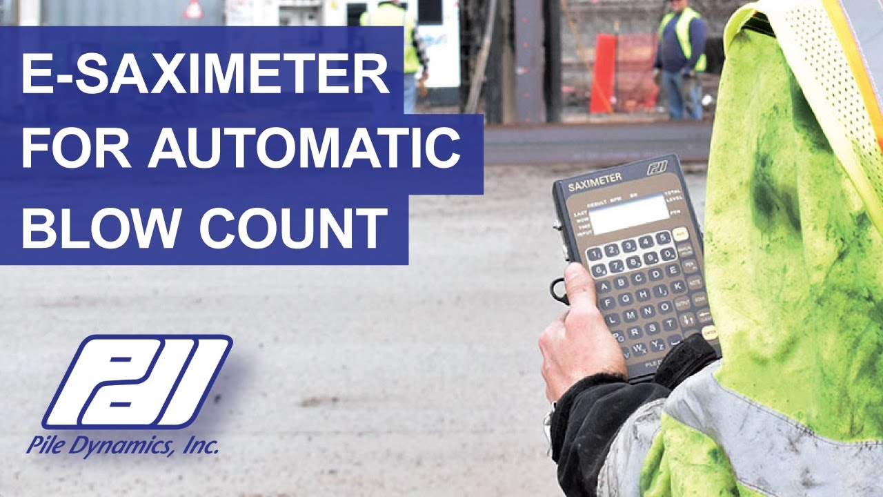 E-Saximeter for Pile Driving Blow Counts - YouTube