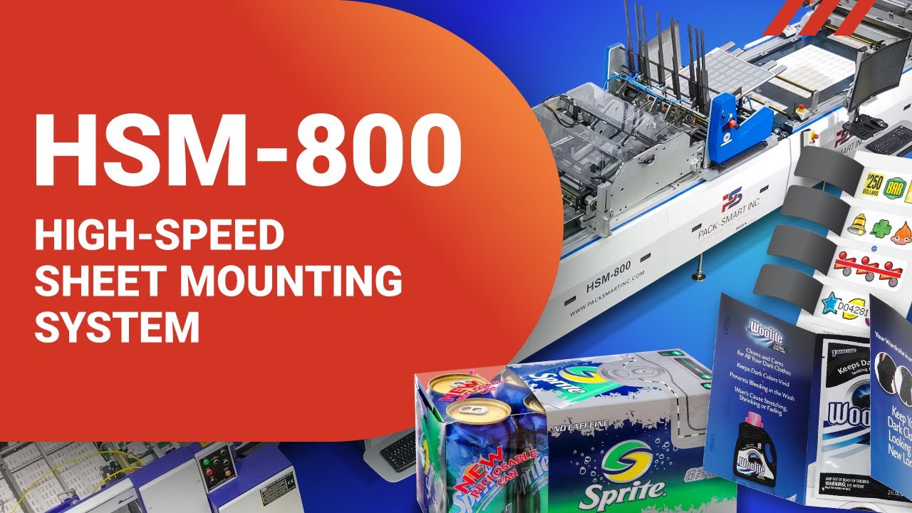 HSM-800 High-speed Sheet Mounting System | Flexo Pattern Gluing, Secure ...