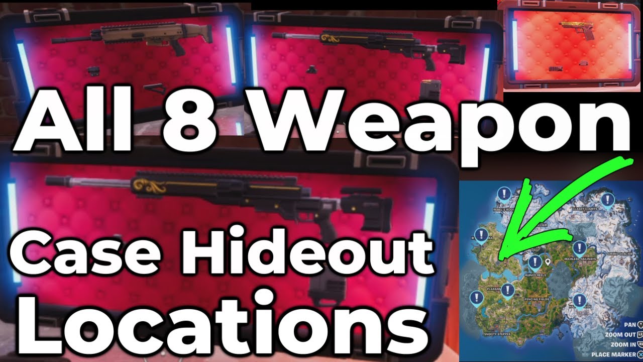 All 8 Weapon Case Hideout Locations, Search A Weapon Case Quest ...