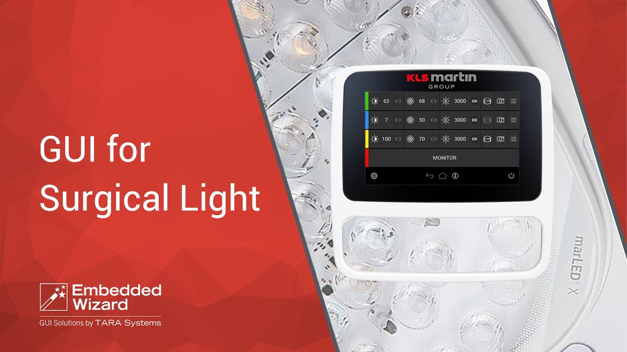 GUI for Control Unit of Surgical Light - YouTube