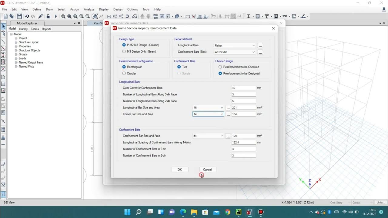 Etabs API ile Python Kullanarak Yeni Bir Kesit Oluşturma - YouTube