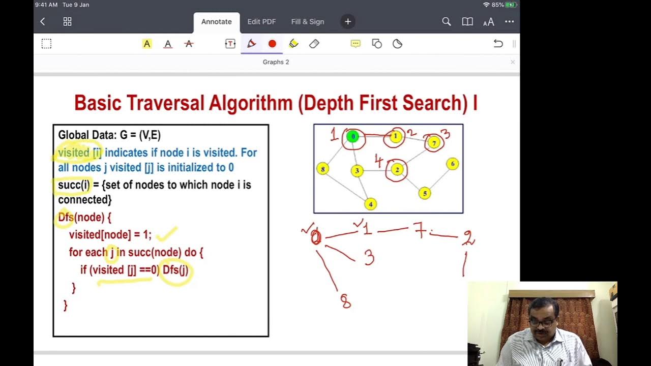 Algo Lect 14 Traversal of Undirected Graphs - YouTube