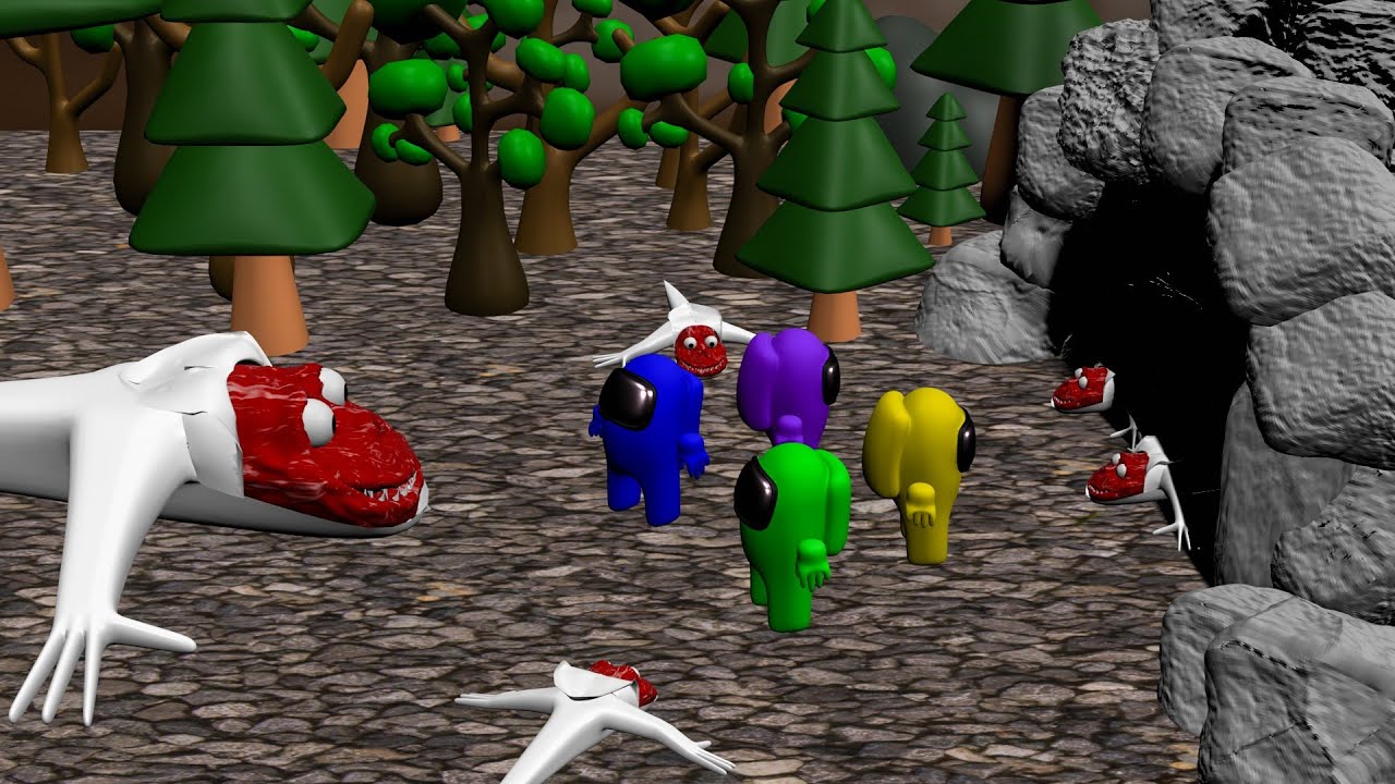 우리 가운데 vs bridge worm | among us animation #22 | #amongus #bridge worm ...