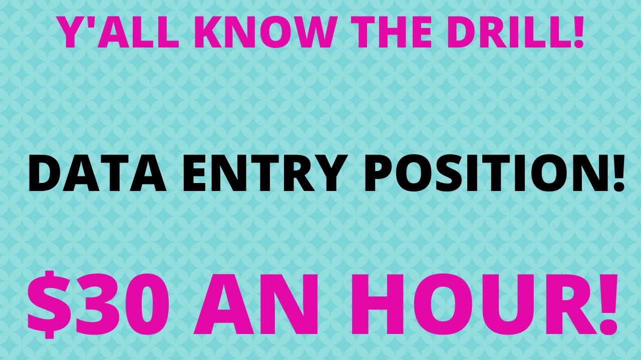 Data Entry Specialist 30 00 hr dataentry YouTube data-entry-specialist-30-00-hr-dataentry-youtube