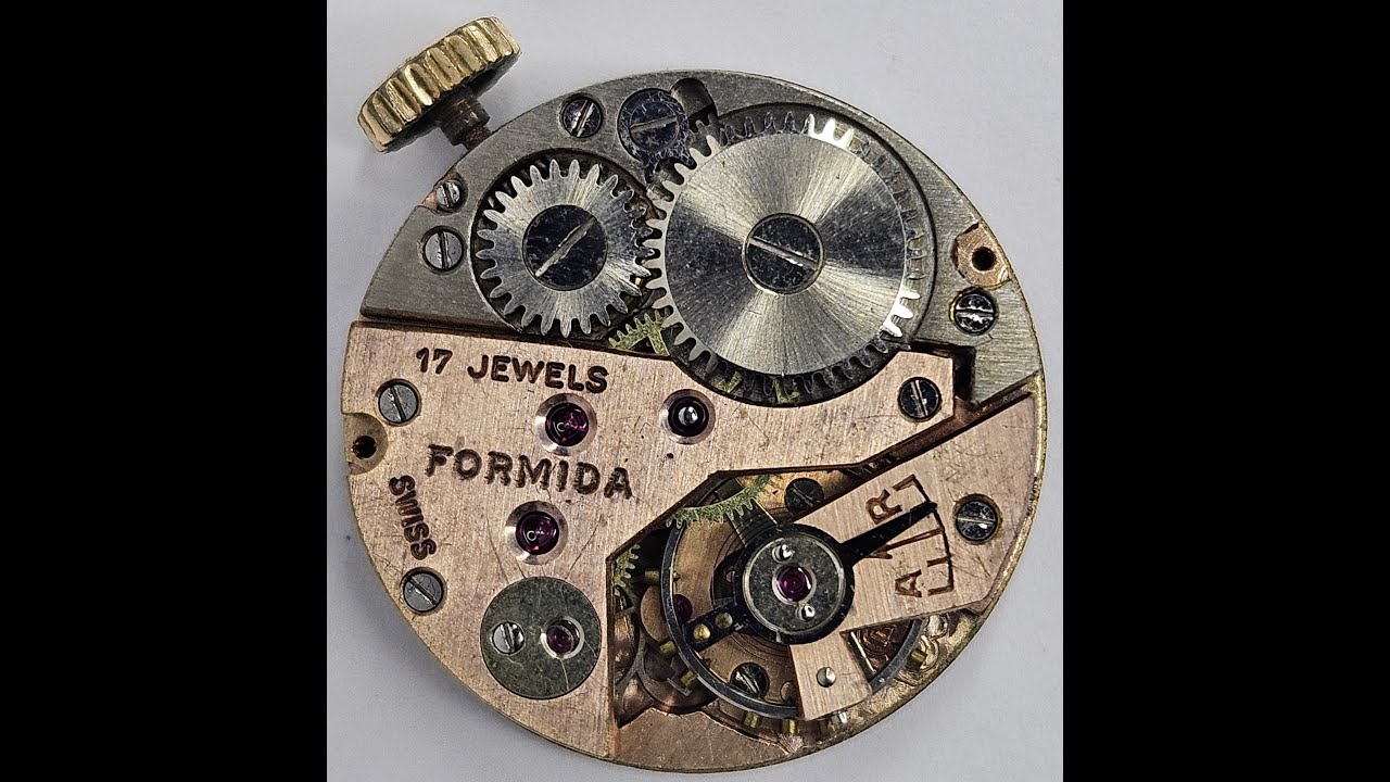 (R253) MAQUINARIA RELOJ FORMIDA-CALIBRE-D 40-ESFERA-AGUJAS-TIJA-CORONA ...