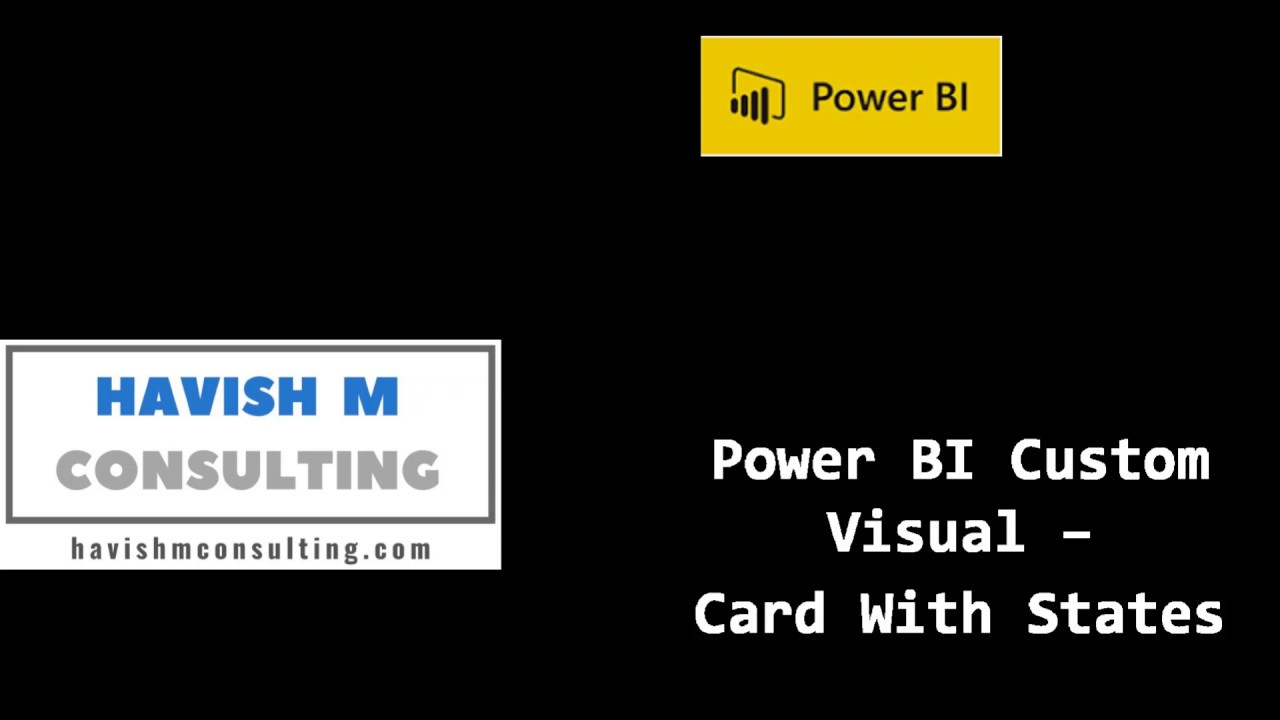 Power BI Custom Visual – Card with States Visual - YouTube