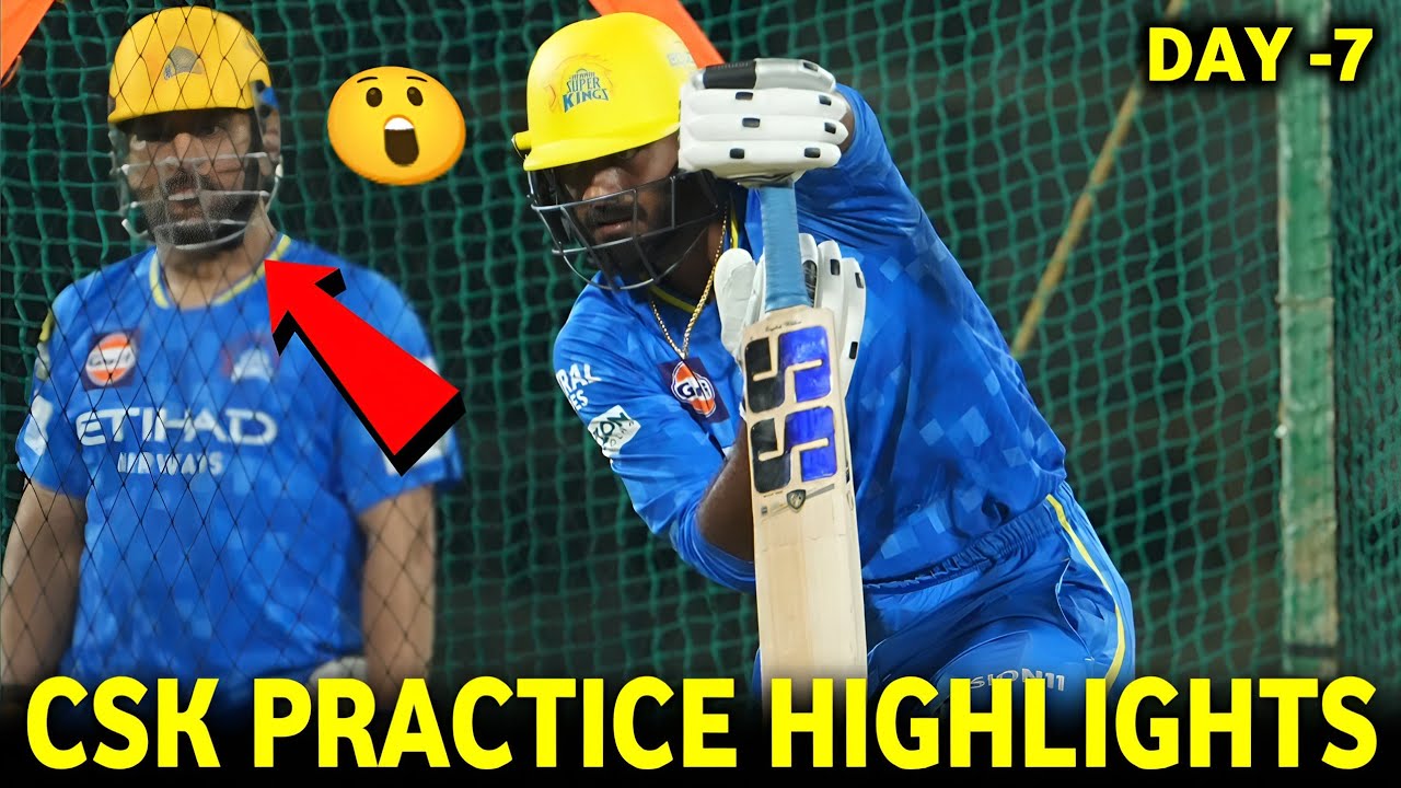 IPL 2025 Day 7 : CSK Practice Camp Highlights | Vijay Shankar On Fire 🔥 ...