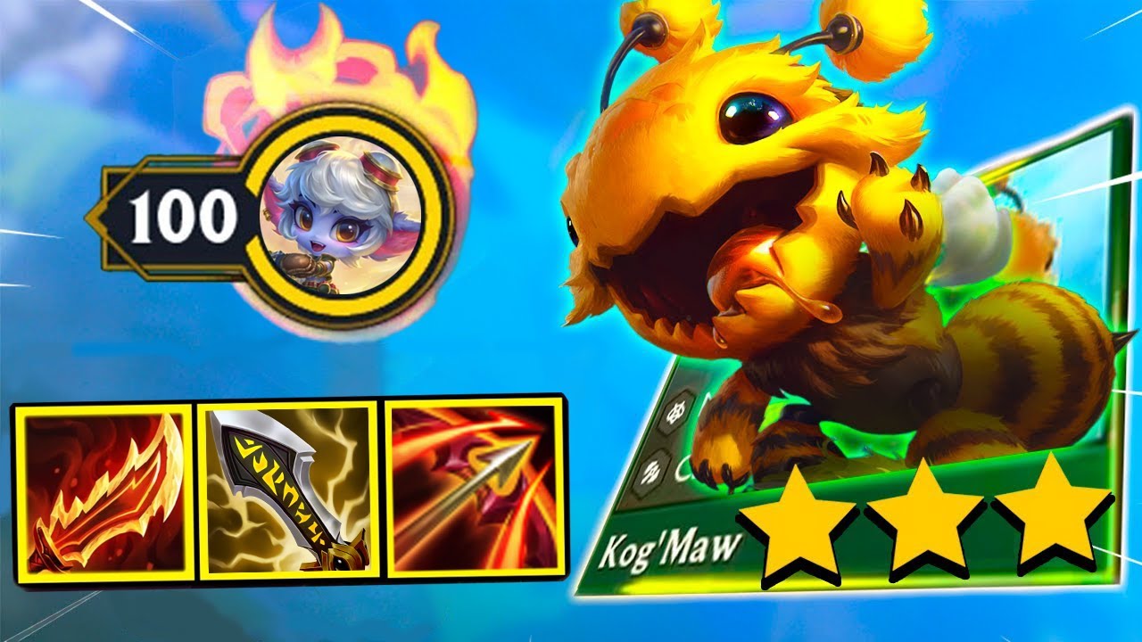 My First Mr 100 Game This Set with 3 Star Kog'Maw ⭐⭐⭐ | TFT Set 12 ...