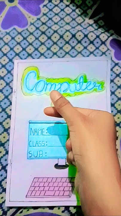 computer scrapbook first page design - YouTube