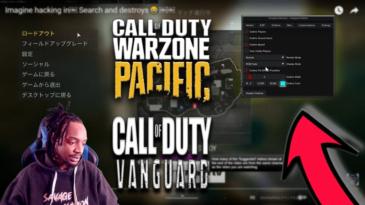Hacker Exposes MOD MENU for Warzone Pacific and Call of Duty Vanguard ...