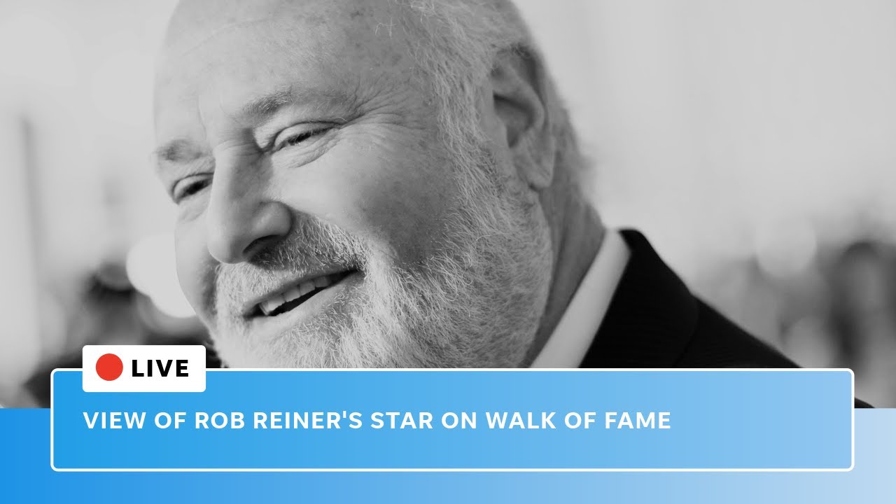 Live: View of Rob Reiner's star on Walk of Fame as mourners start ...