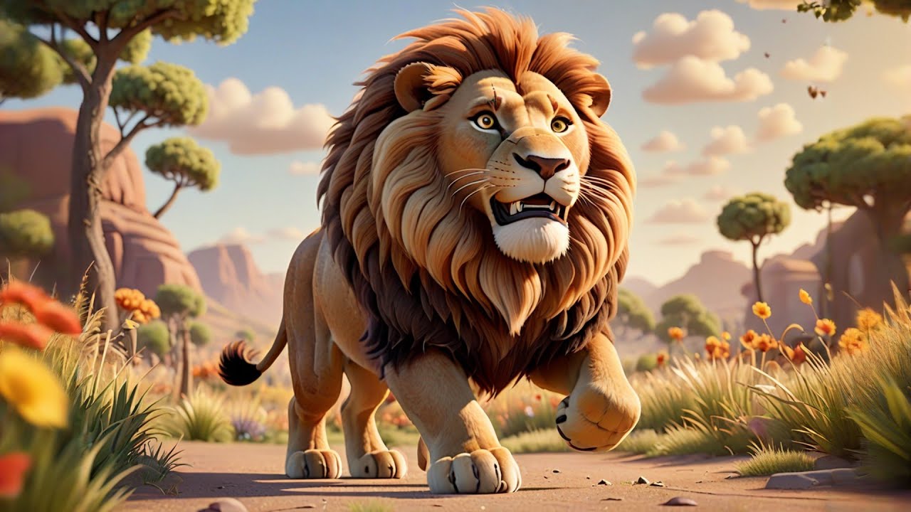 Lolo Lion Walks in Line | Animal Song for Kids | Fun Movement ...