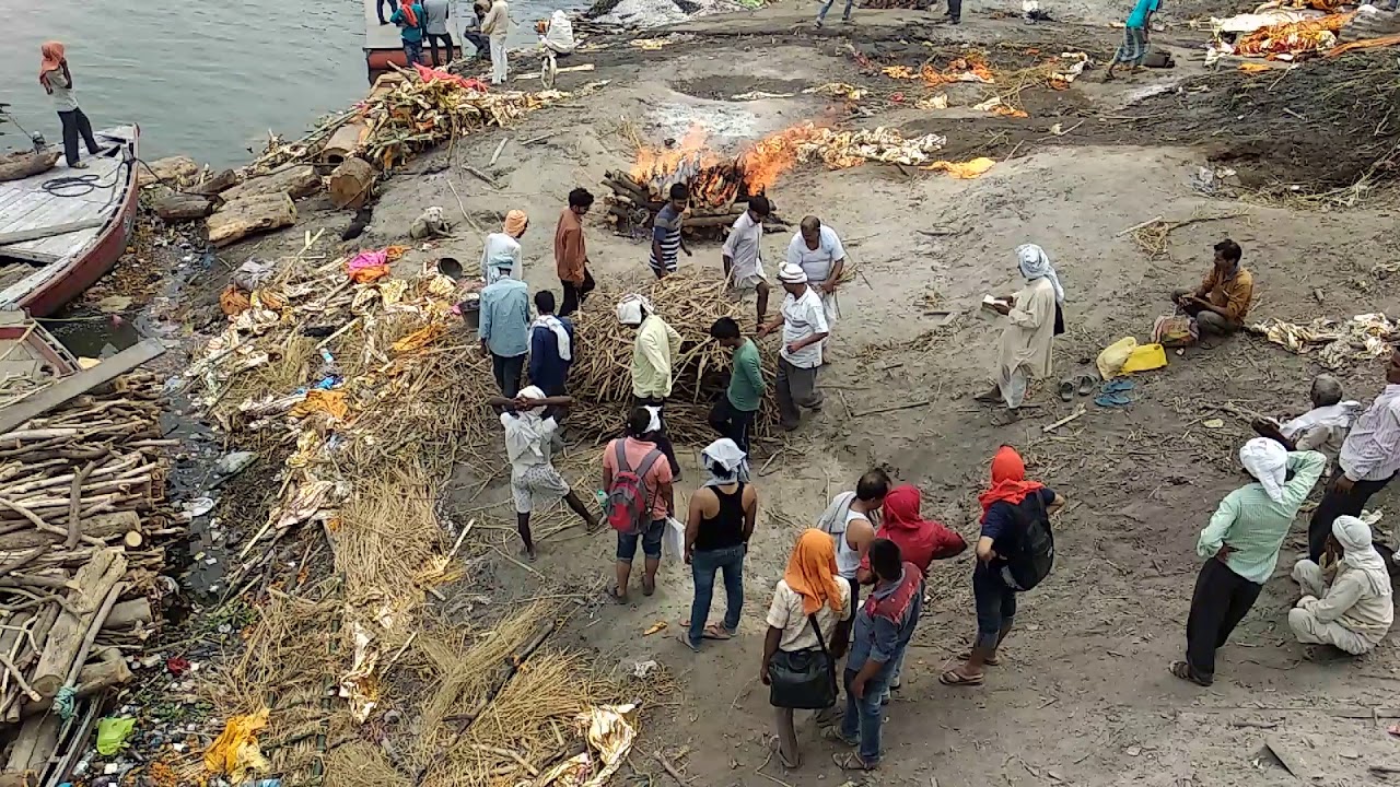 Funeral at Kasi Varanasi Manikarnika Ghat - YouTube