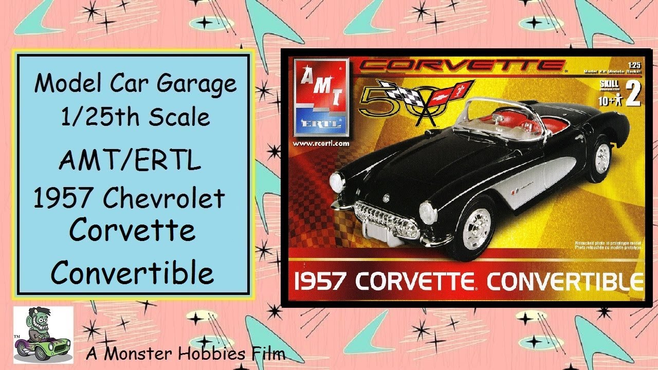 Model Car Garage - 1957 Chevrolet Corvette Model Kit 50th Anniversary ...