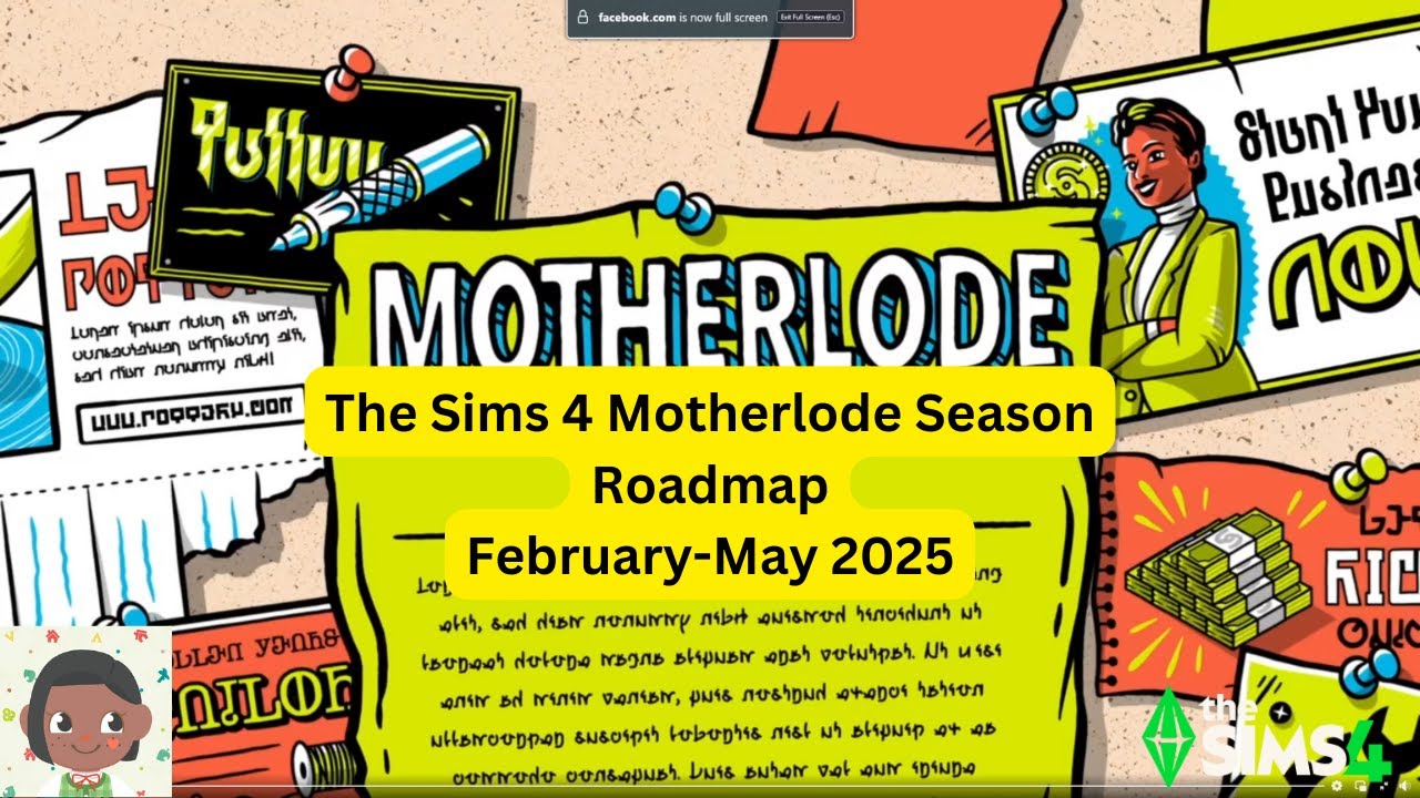 The Sims 4 Motherlode Season Road Map Reveal - YouTube