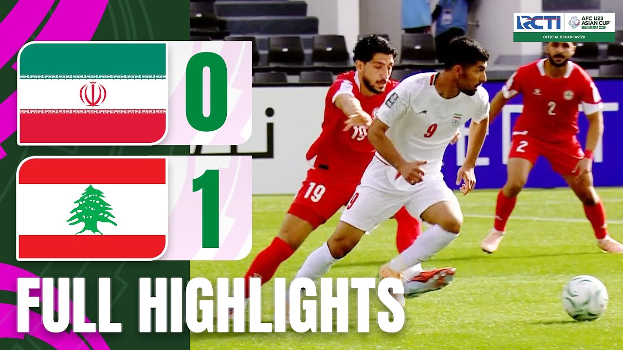 FULL HIGHLIGHT! IRAN (0) VS (1) LEBANON | AFC U23 ASIAN CUP SAUDI ...