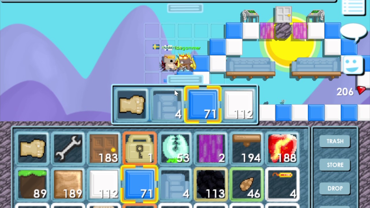 Growtopia build a nice world - YouTube