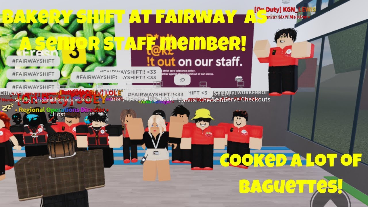 Fairway Bakery Shift | ROBLOX - YouTube