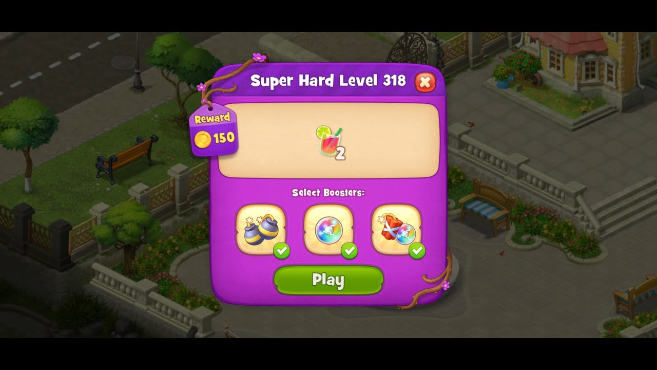 Gardenscapes Level 318 - YouTube
