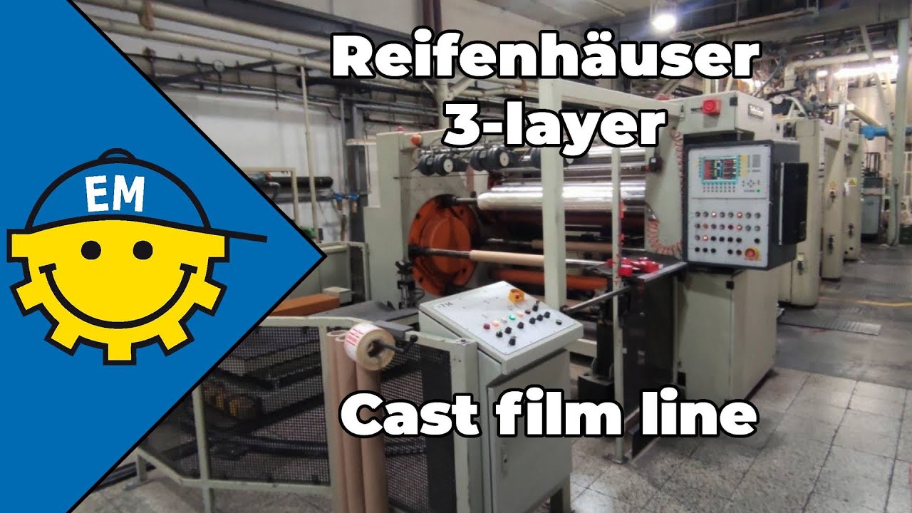 Cast film line | Reifenhäuser 3-layer - YouTube