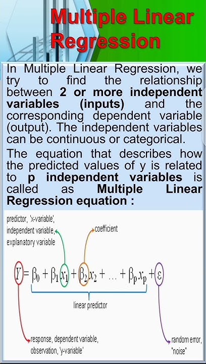 B. Statistics/ Multiple Linear Regression - YouTube