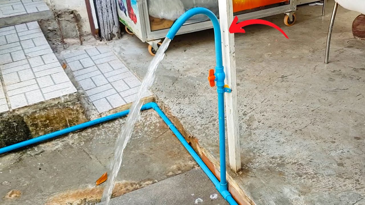 Amazing Idea to make water fused from PVC pipe easy way #diy # ...