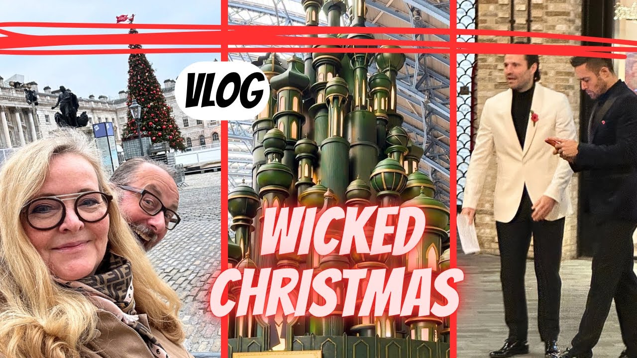 LONDON St Pancras WICKED Christmas tree🎄- Celebrity spotting in Borough ...