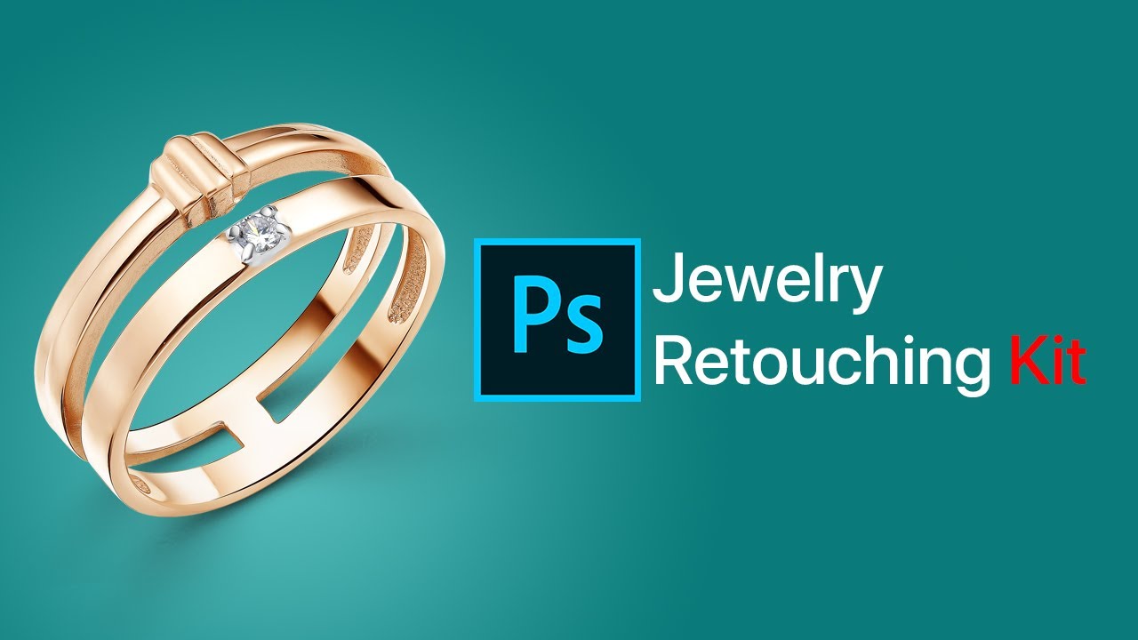 Jewelry Retouching a gold ring with a retouch kit + PSD №10 - YouTube