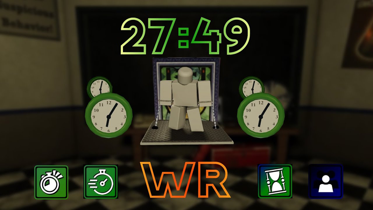 Speedrun WORLD RECORD 27:49 | Roblox One More Night - YouTube