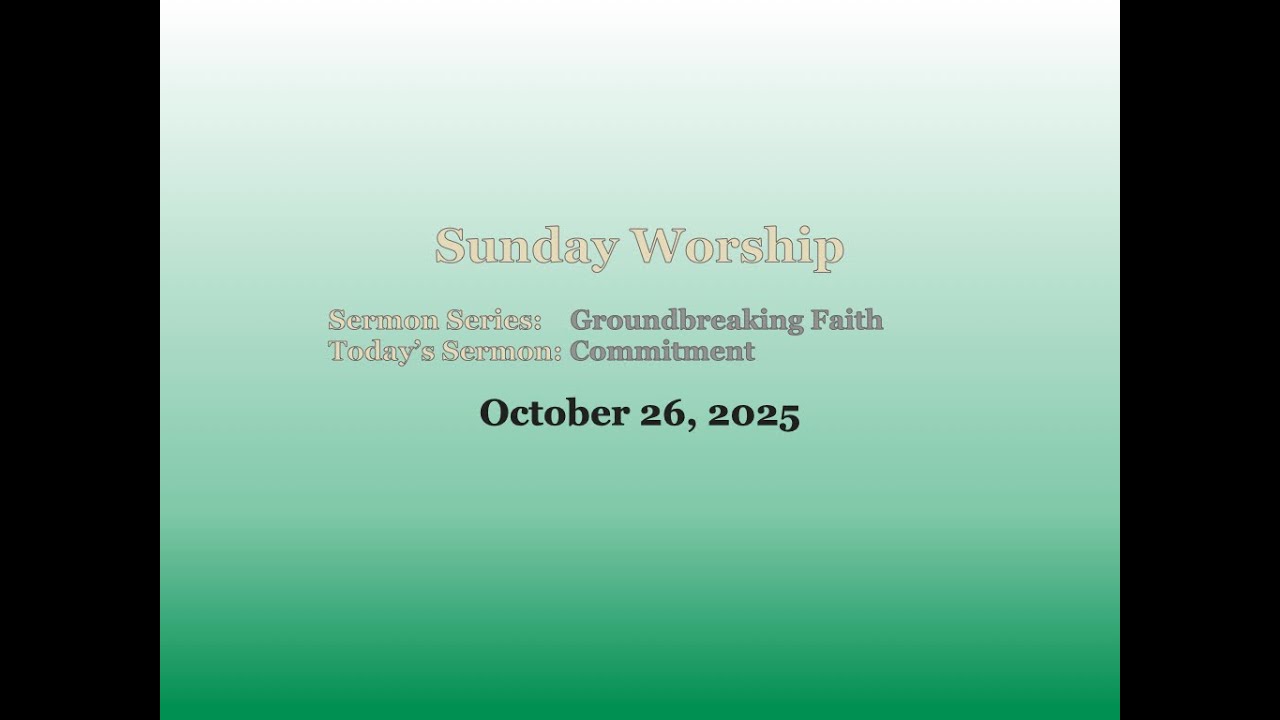 2025 10 26 Groundbreaking Faith Commitment - YouTube
