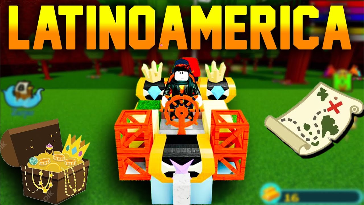 En búsqueda del tesoro l Roblox construye un barco - YouTube