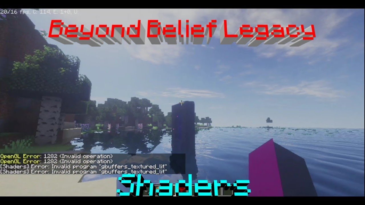 Minecraft With Beyond Belief Legacy Shaders - YouTube