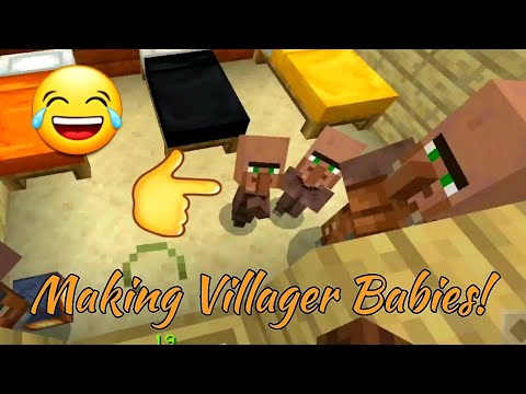 Minecraft PE "Making Villager Babies" - YouTube