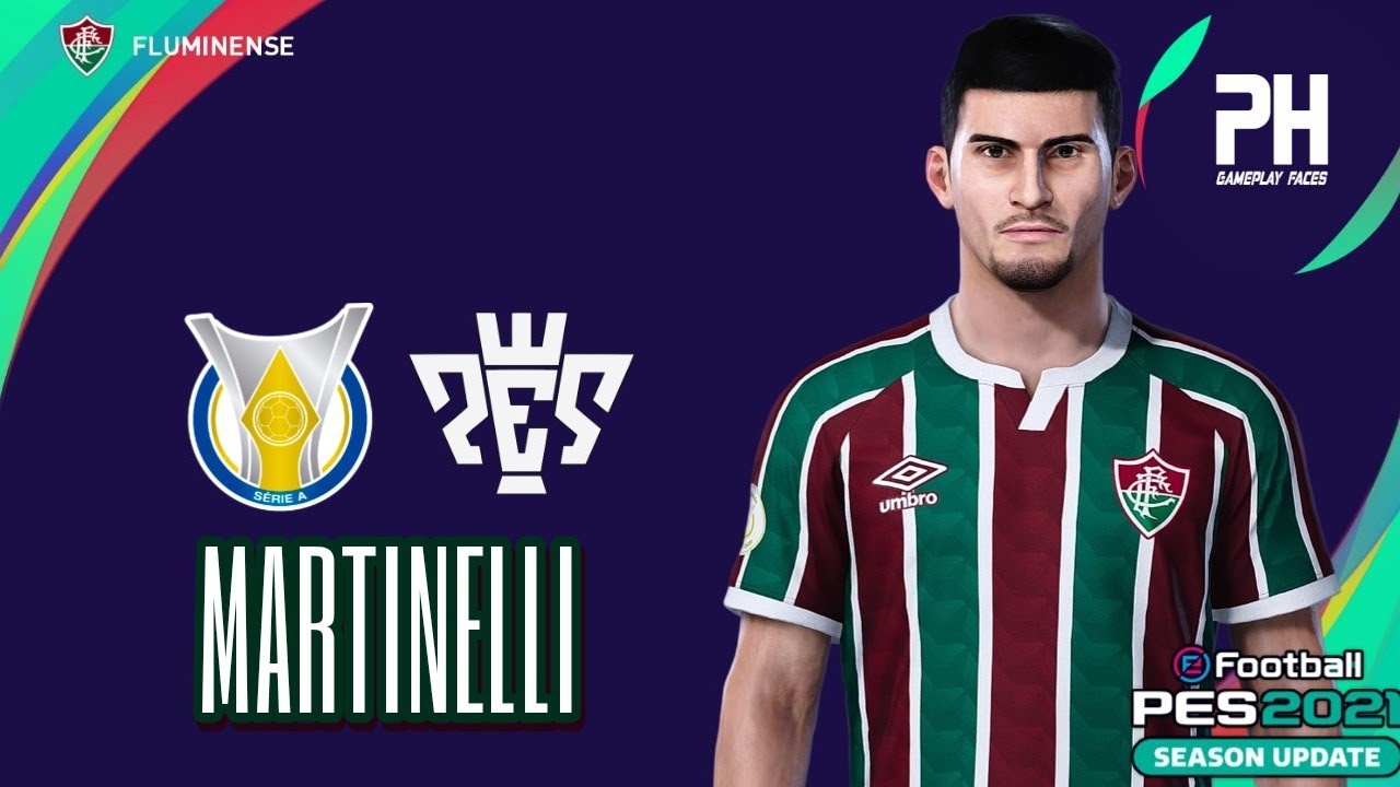 FACE DO MARTINELLI (FLUMINENSE) PES 2021 - YouTube