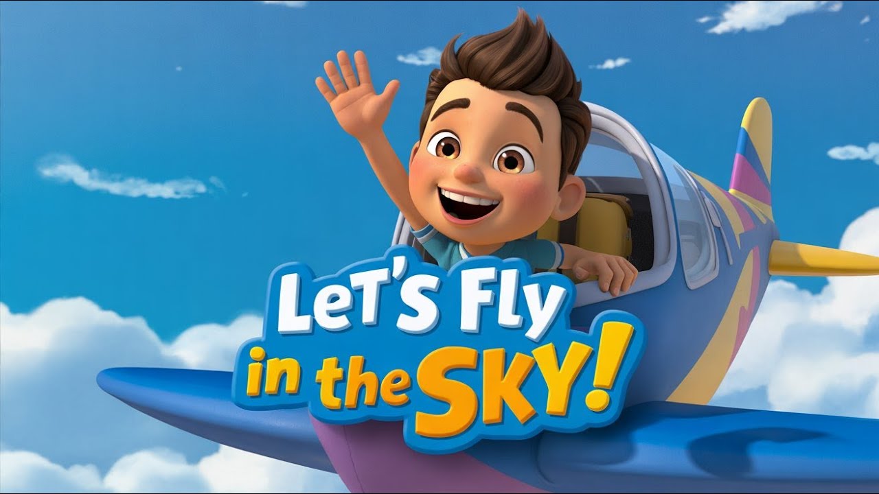 Airplane Song for Kids ️ | Let’s Fly in the Sky | WonderBeatsKids - YouTube