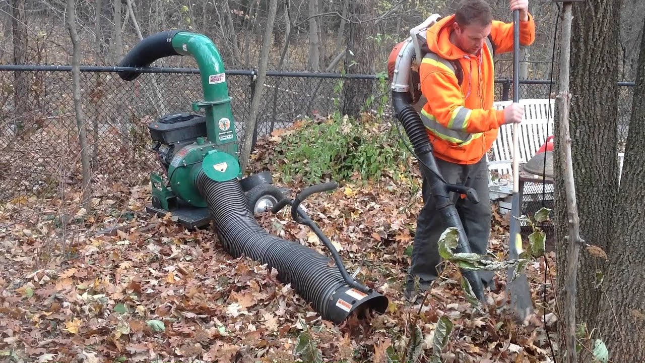 Fall Clean Up - Billy Goat Debris Loader - YouTube