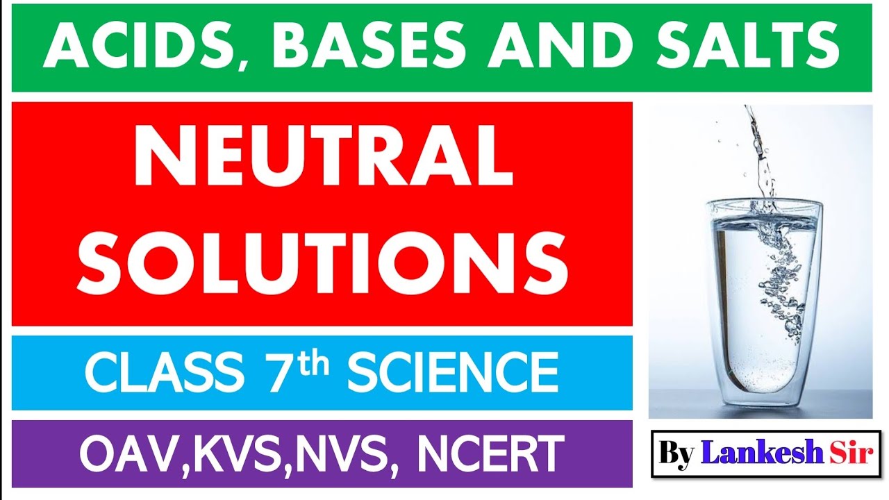 Neutral Solution Class 7 Science Acids Bases and Salts in Odia || OAVS ...