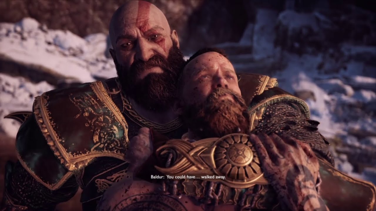 BALDER VS KRATOS FINAL BOSS FIGHT SECRET REVEAL 4K - YouTube