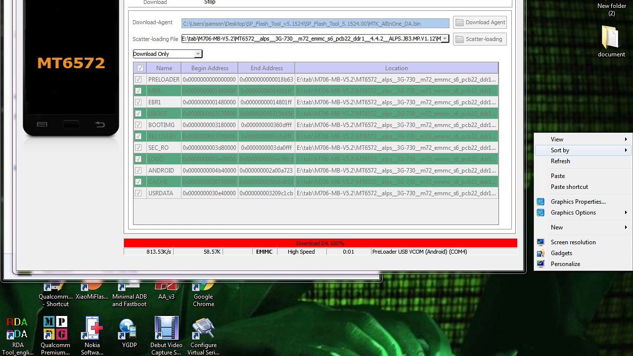 how to china tab flashing - YouTube