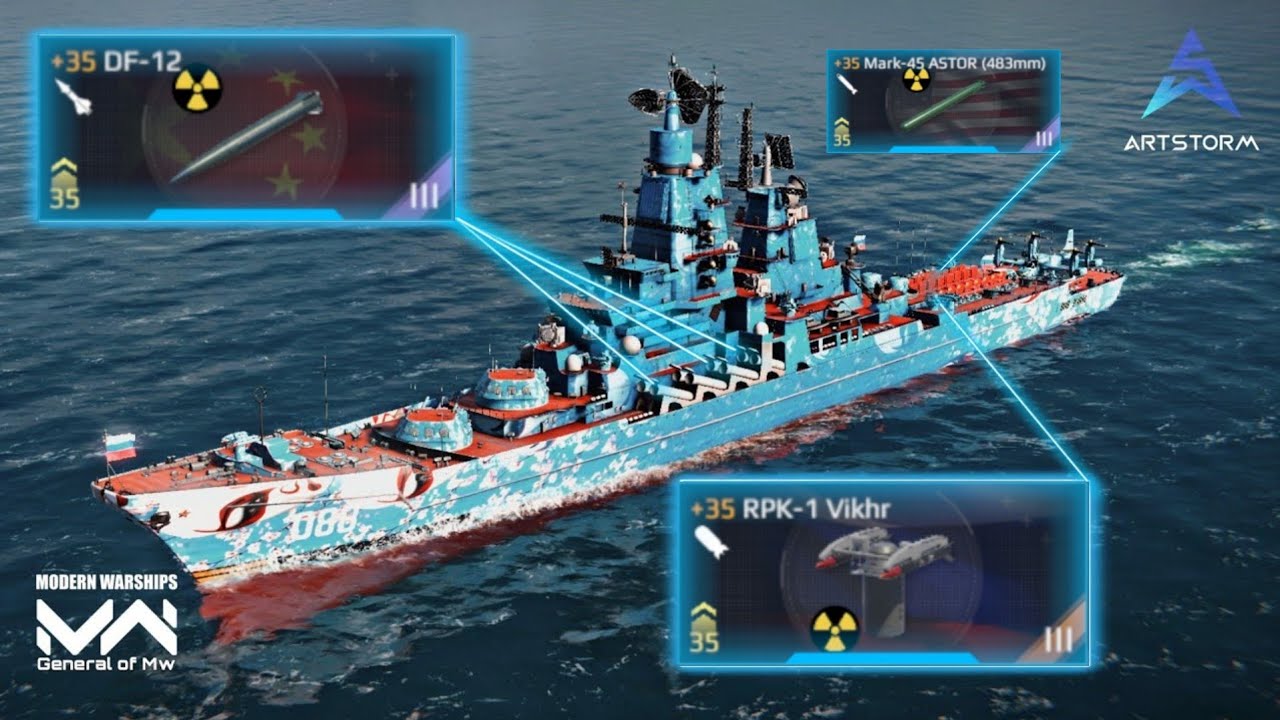 RF ADMIRAL ISAKOV - Equipped with Full ☢️Nuke Build 🚀 | Modern Warships ...