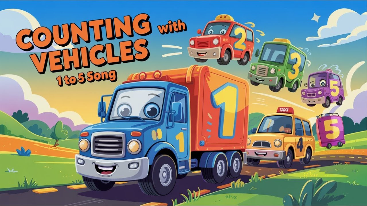 Learn To Count | Vehicles For Kids | Kids Songs - YouTube