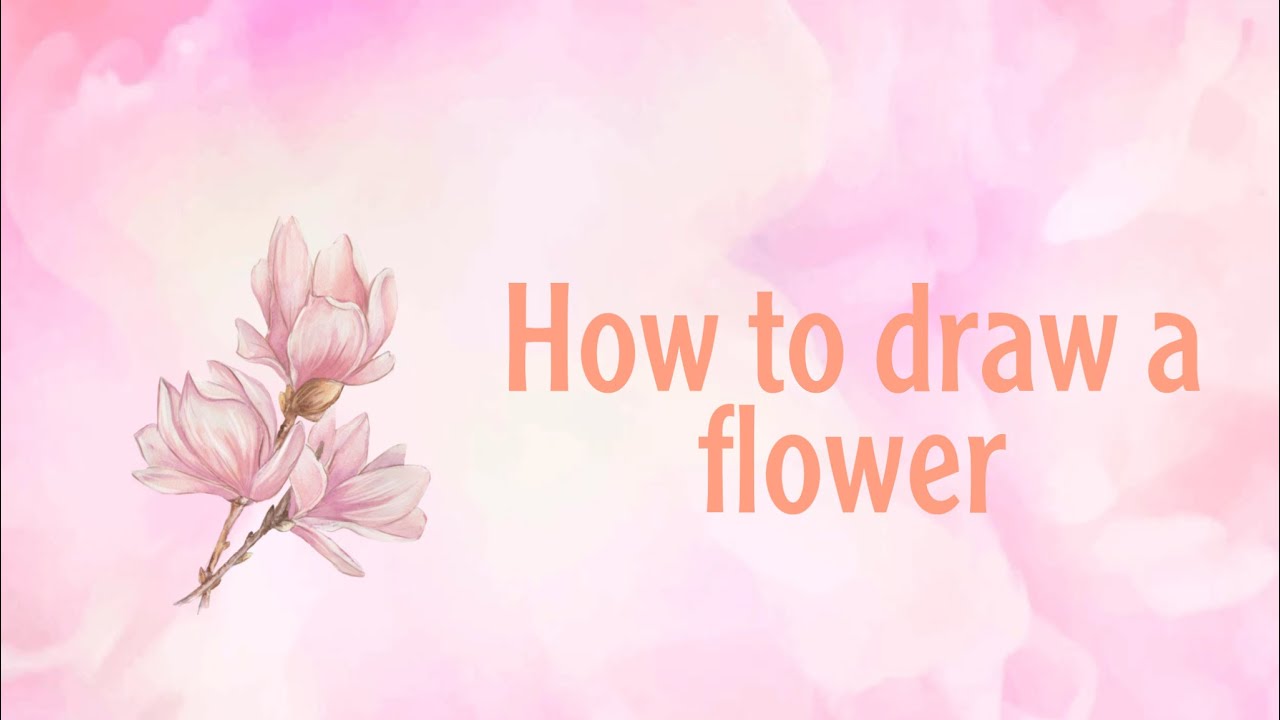 How to draw 2 flowers - YouTube