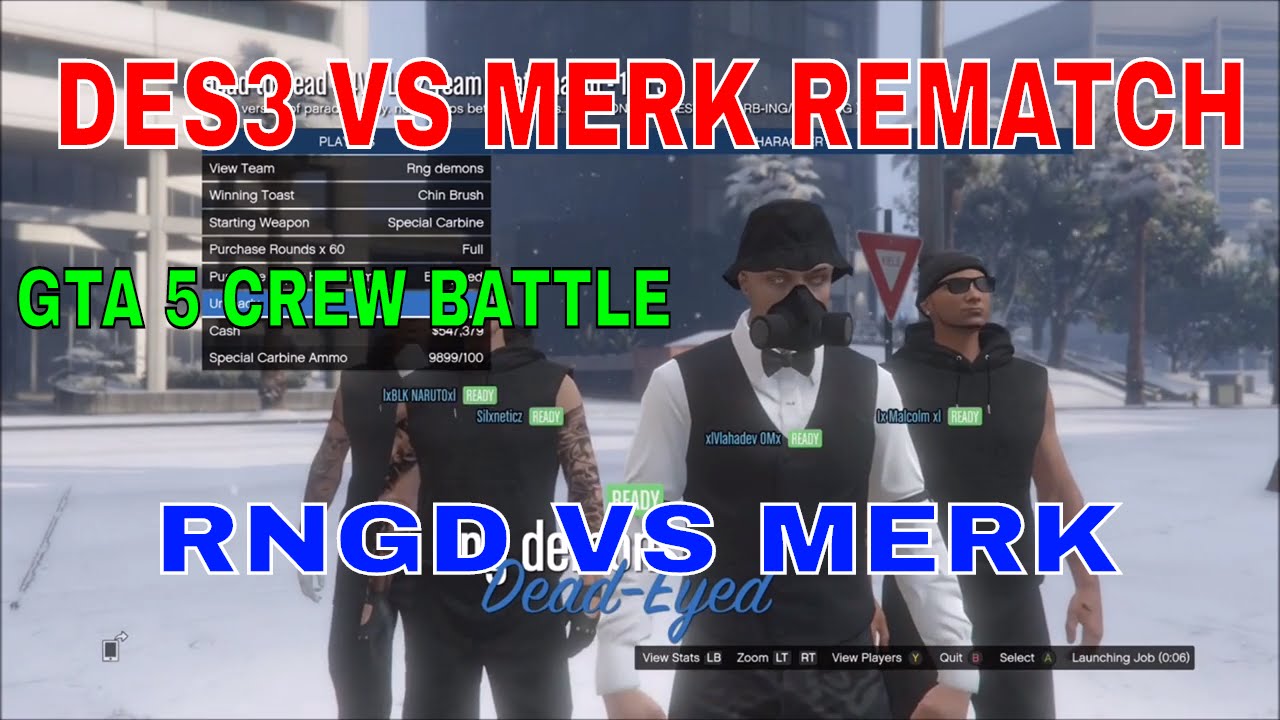 DES3 VS MERK REMATCH | RNGD VS MERK | GTA 5 Online Crew Battle - YouTube
