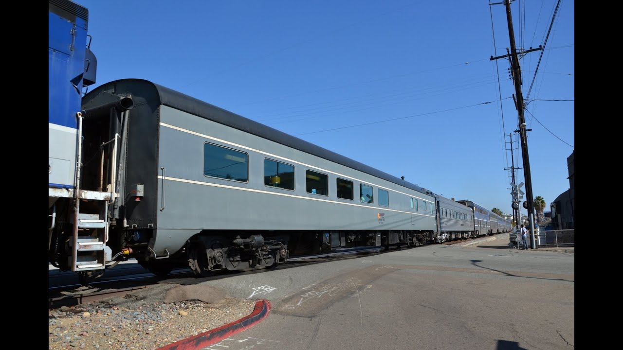 Private Railroad Cars The Acoma and The Overland Trail behind Amtrak ...
