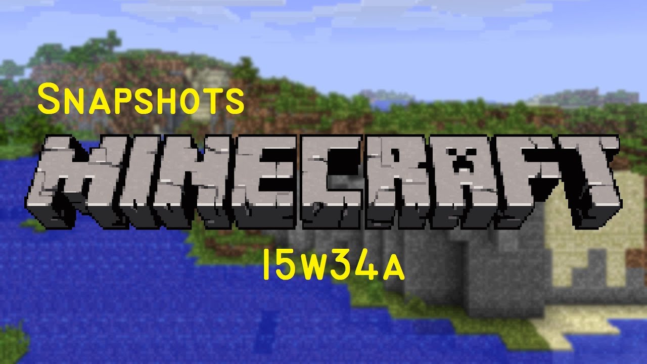 Minecraft 快照更新 15w34a 「帥氣盾牌與進化的指令方塊」 - YouTube