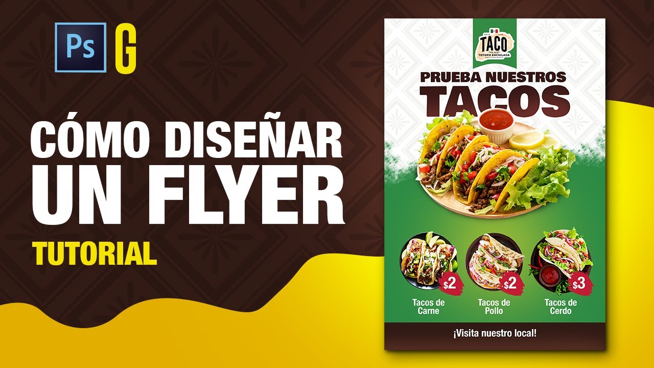 Photoshop Tutorial | Cómo Diseñar un Flyer | How to Design a Flyer ...