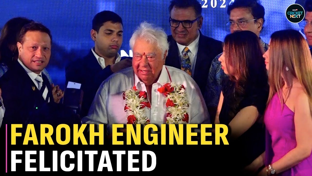 Farokh Engineer Felicitated After Lifetime Achievement Award | Cricket ...