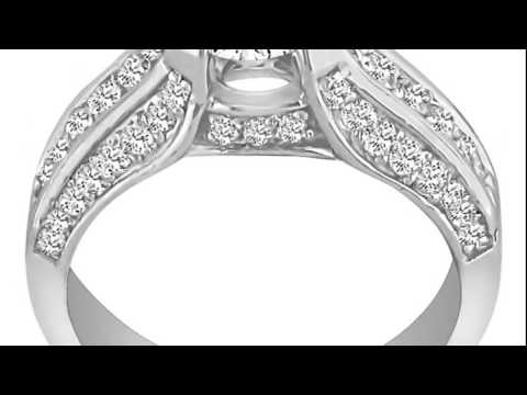 Hansa 2 3/4ct Diamond Round Engagement Ring in 14k White Gold, H-I, SI2 ...